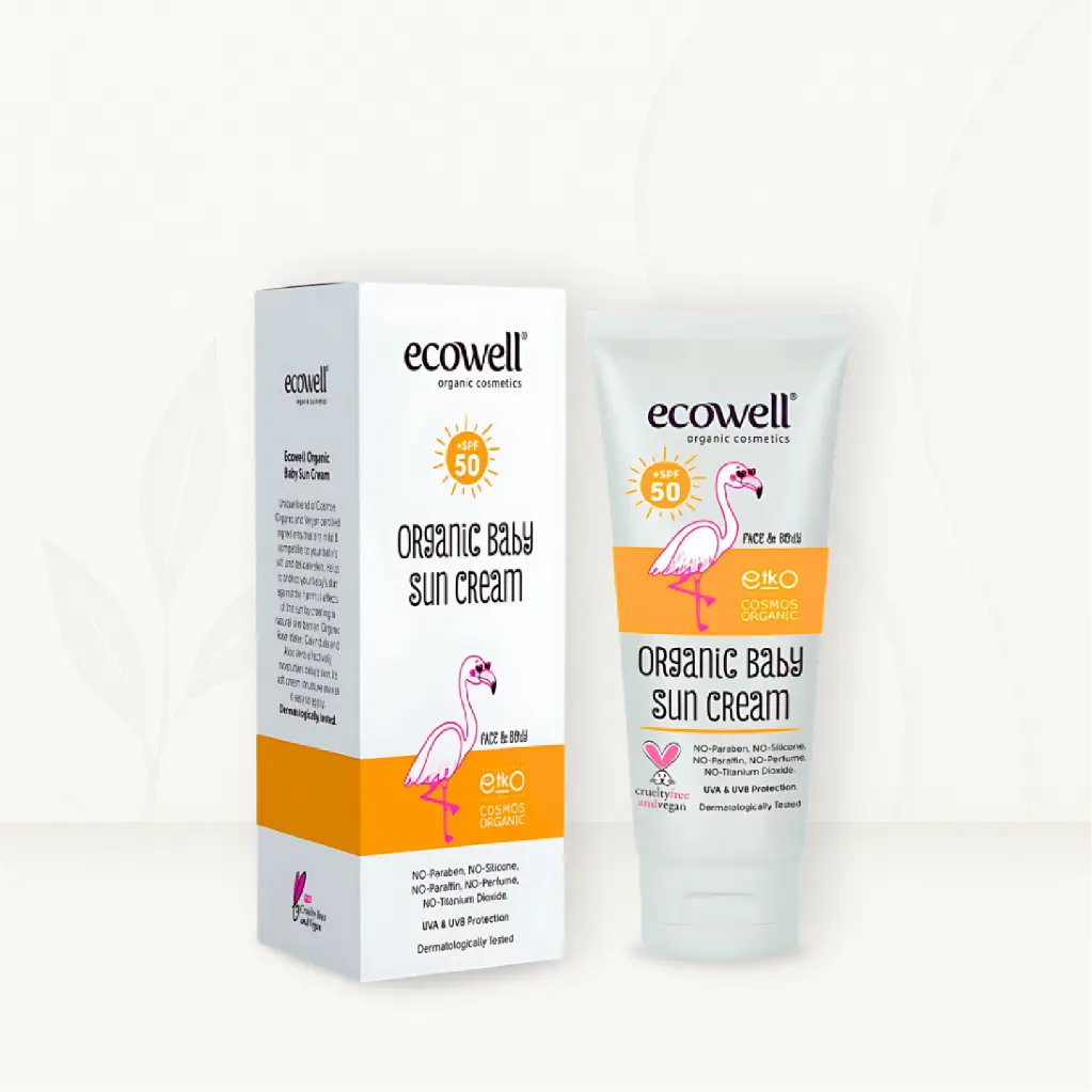 Organic Baby Sun Cream 50 SPF (110g) | Ecowell